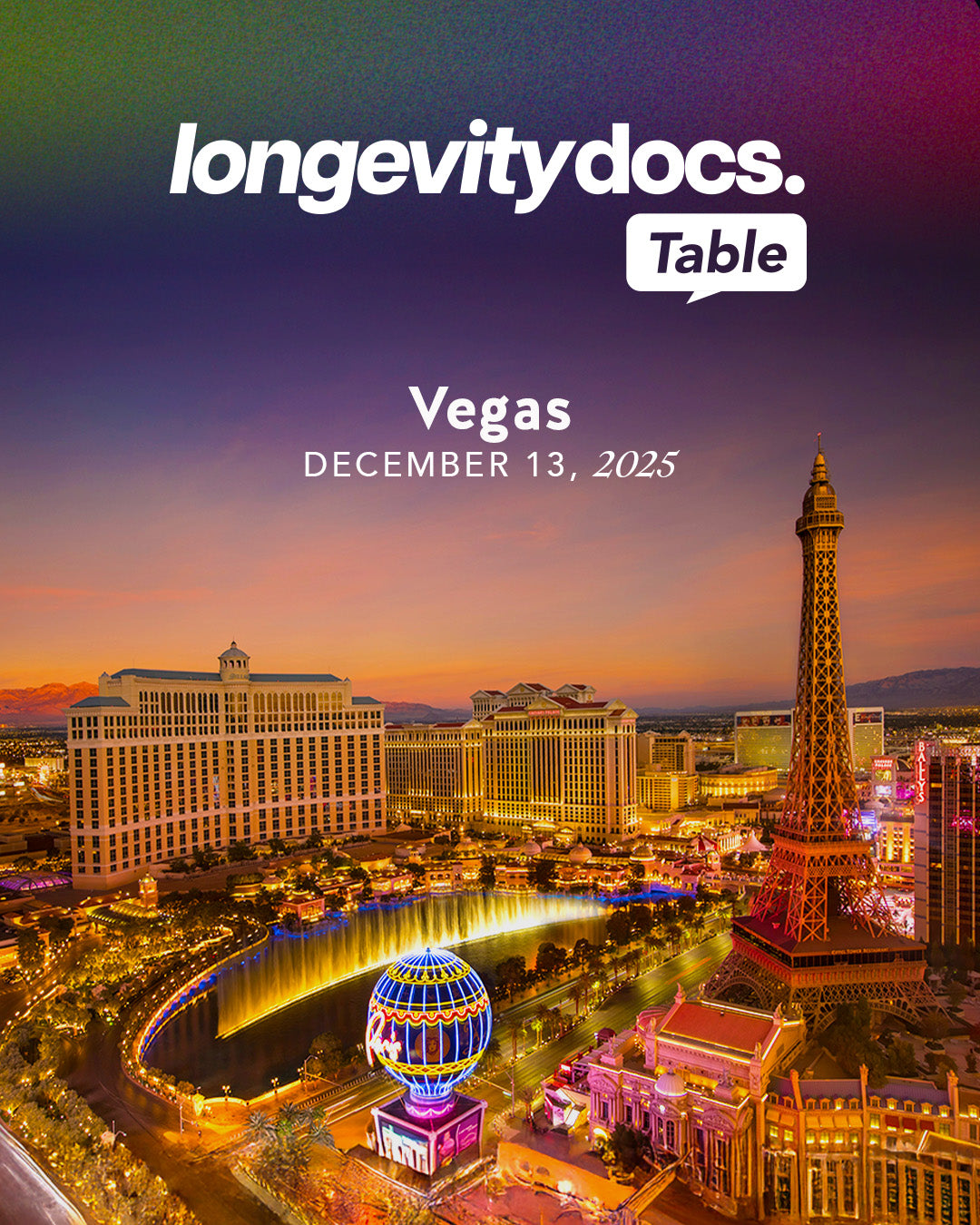 Table - Vegas - Dec 13th. 2025 – Longevity Docs